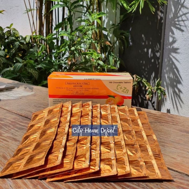 Vitamin C plus Zinc Chewable Tablet (ASCOZIN) | Lazada PH