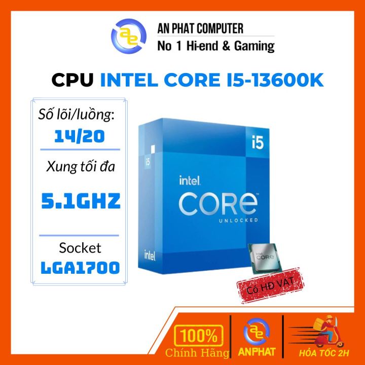 CPU Intel Core i5 13600K - i7 13700K - i9 13700K socket 1700 full new ...