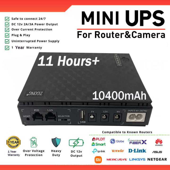 Expose CCTV UPS Power Supply for wifi Router modem powerbank backup ...