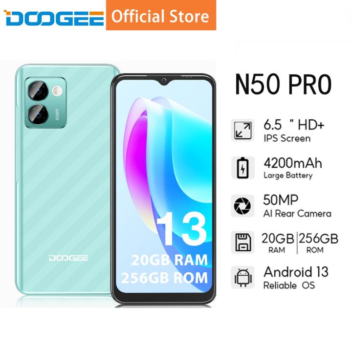 【Official shop】DOOGEE N50 PRO Cell Phone,Android 13 Smartphone,20GB ...