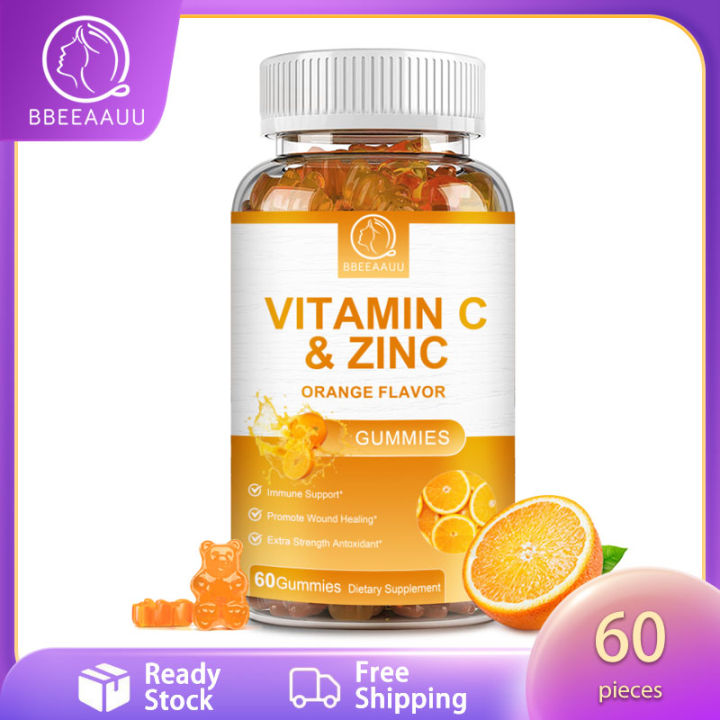 Bbeeaauu Vitamin C 1000mg with Zinc Gummies for Immune & Collagen ...