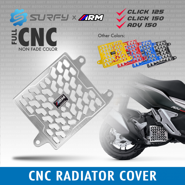 ARM Radiator Cover Aluminum Full CNC 2-Color Design For Click 125i 150i ...
