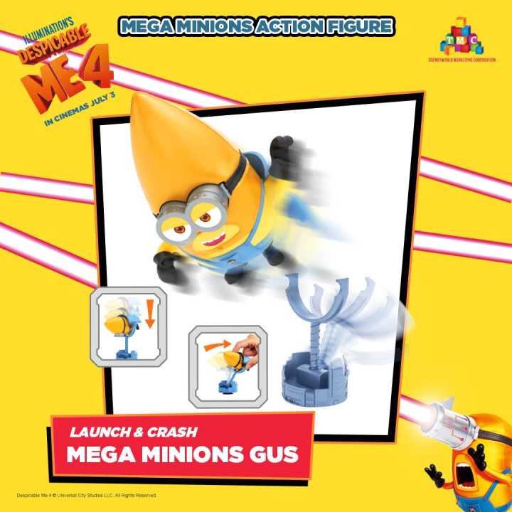 Despicable Me 4 Mega Minions Gus Launch & Crash | Lazada PH
