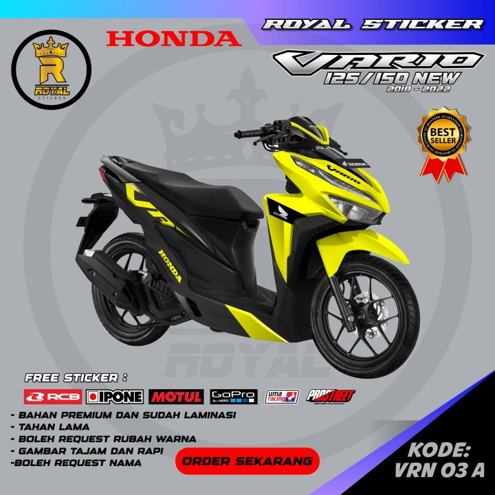 STIKER MOTOR VARIO FULL BODY 2018 TIPE 125 150 NEW DESAIN-STICKER DECAL ...