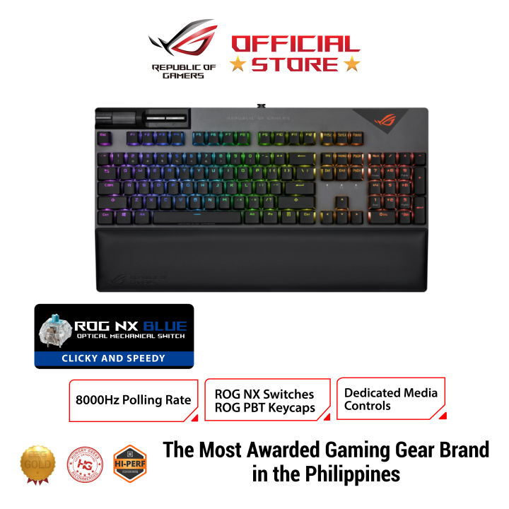 ROG Strix Flare II gaming mechanical keyboard with 8000 Hz polling rate ...