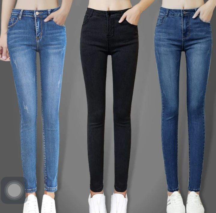 Quần Jeans Nữ Quần Bò Nữ Cào Co Giãn Lưng Cao Hàng công Ty Cao Cấp ...