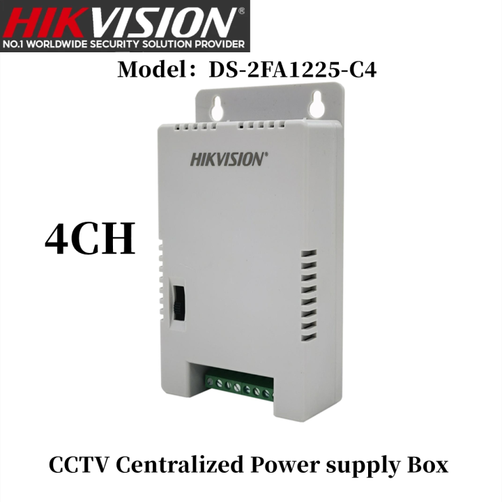 Hikvision 4CH/8CH CCTV Centralized Power Supply 12V 1A Channel Output Switching Mode Power ...