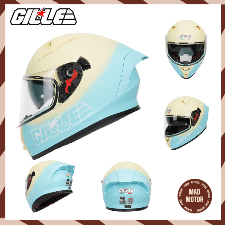 GILLE 135 TWO TONE Full Face Dual Visor Motorcycle helmet full face ...