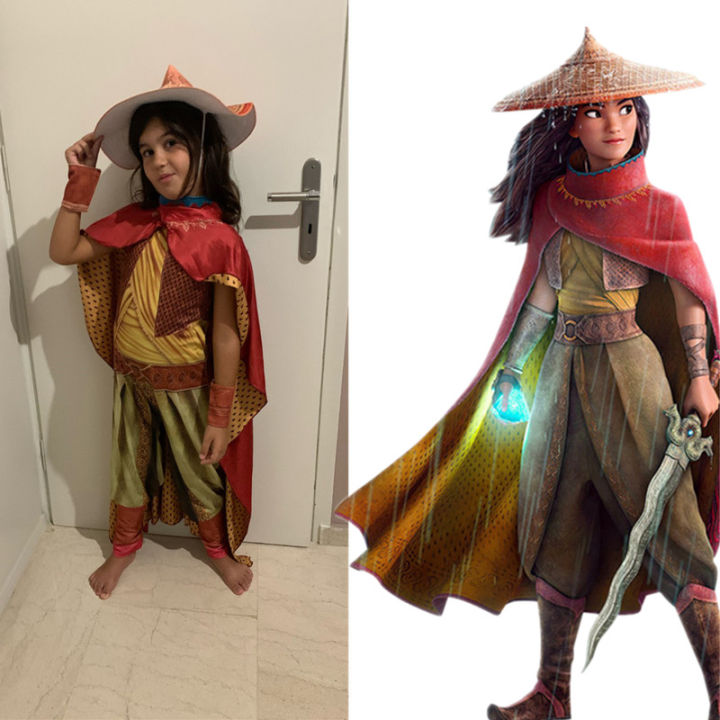 Christmas Child Movie Girl Raya and The Last Dragon Luxury Raya Cosplay ...