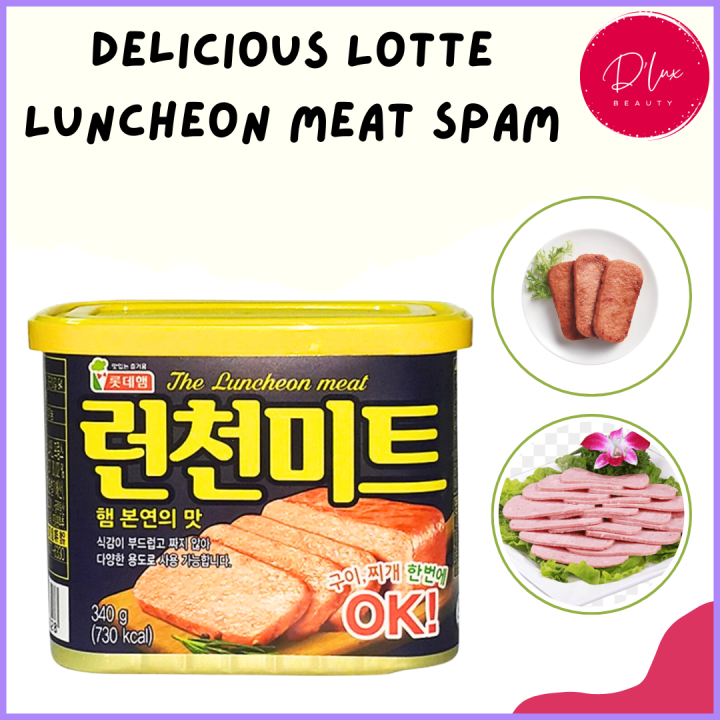Lotte Korean Spam Luncheon Meat Ready To Eat 25% Less Sodium Hormel ...