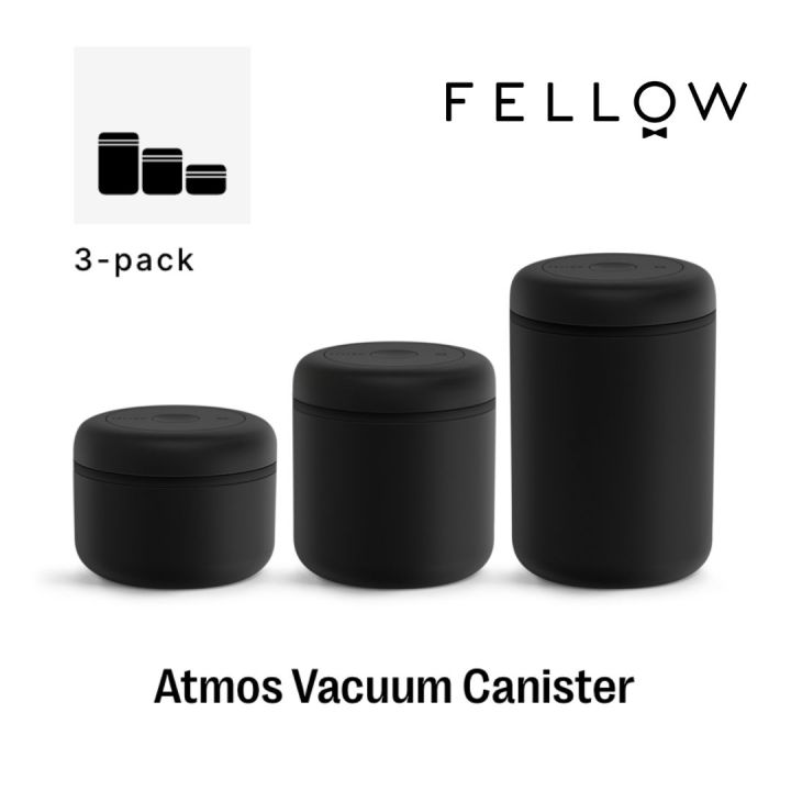 Fellow Atmos Vacuum Canister - Matte Black (Bundle of 3) | Lazada Singapore