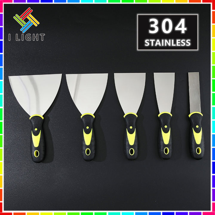 （Fast Delivery）1/2/3/4/5 Inch 304 Stainless Paint Scraperputty Scraper ...