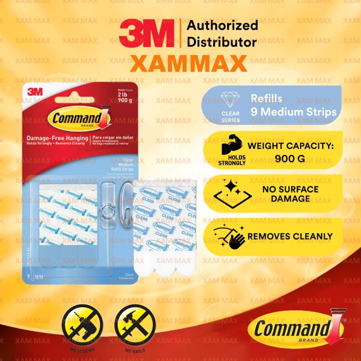 3M Command 17021CLR Medium Refill Strip | Lazada