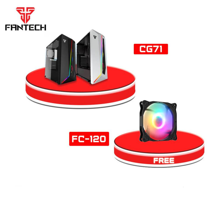 Fantech Bundle Case Pulse CG71 RGB Middle Tower Case Supports ATX, Mini ...
