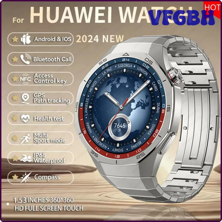 WSDCV GT5นาฬิกา Huawei ใหม่ Pro สมาร์ทวอท์ช1.53นิ้ว HD AMOLED หน้าจอ ...