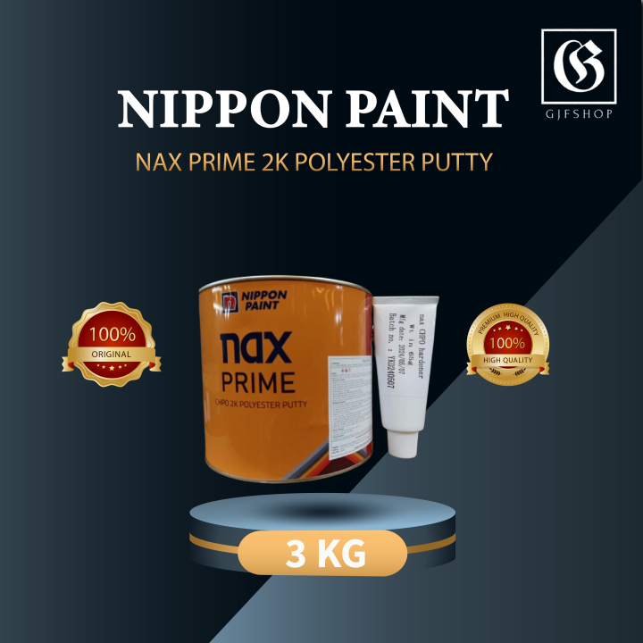 Dempul Nippon Paint Nax Prime 2K Polyester Putty 3kg Galon Super ...