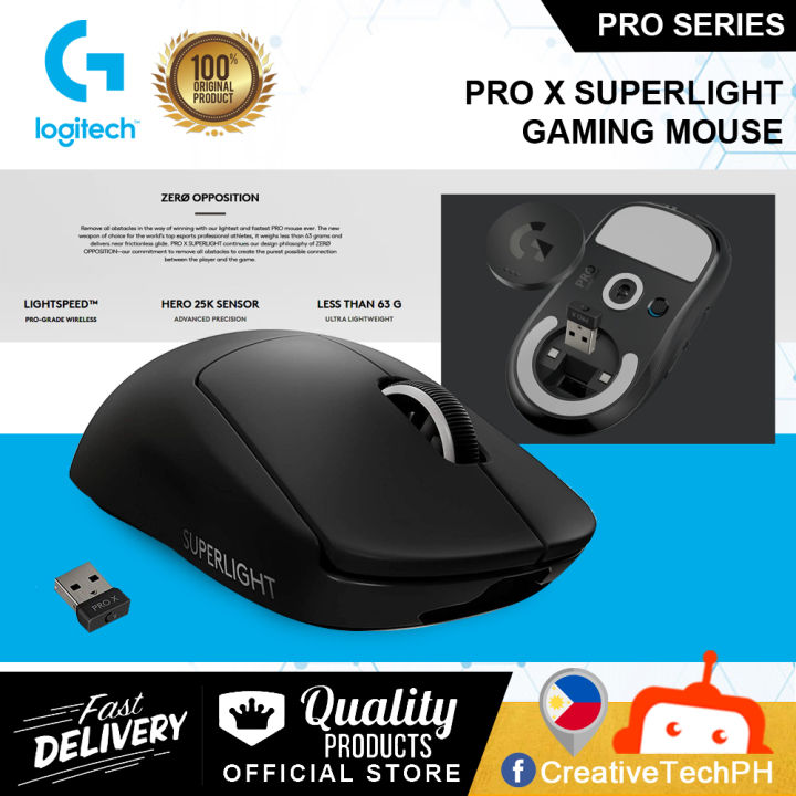 Logitech G Pro X Superlight Gaming Mouse ( HERO 25K sensors | PRO X ...