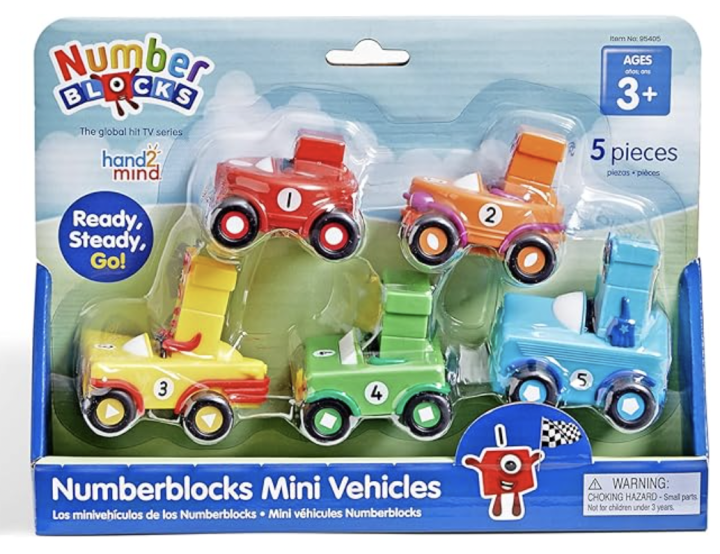 Numberblocks Mini Vehicles, Toy Vehicle Playsets, Small Race Car Toy ...