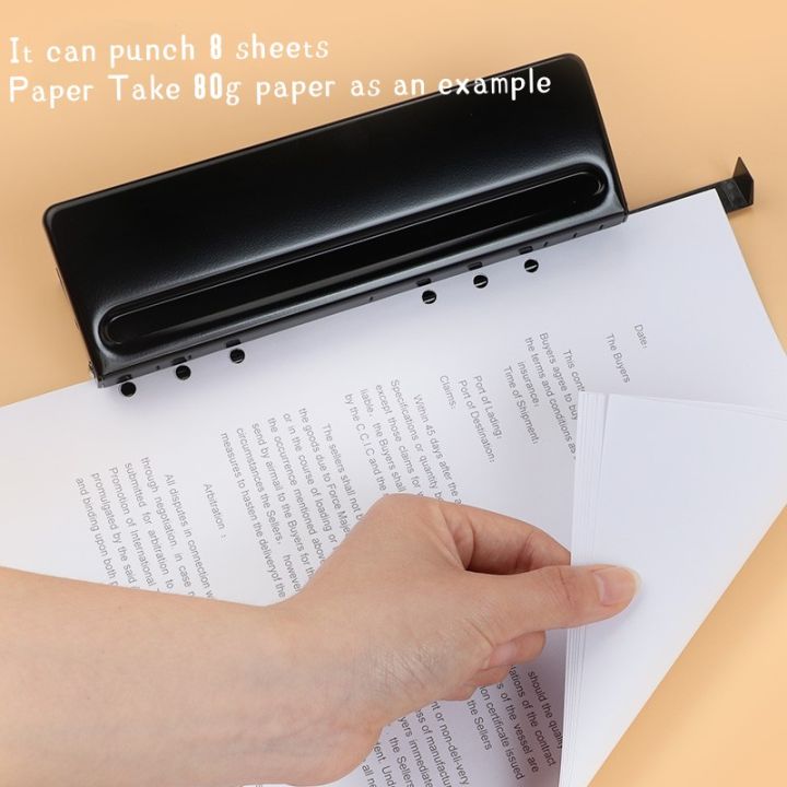 4&6 Hole Puncher Handheld Metal Punchers 5 Sheet Capacity for A4 A5 B5 ...
