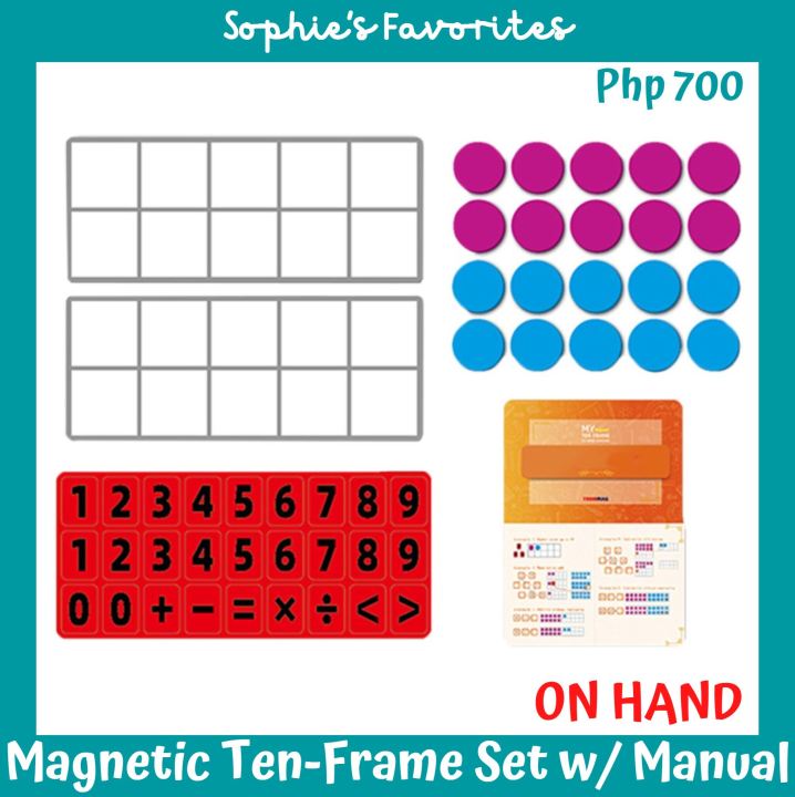 Magnetic Ten-Frame with Manual Montessori Math Manipulative | Lazada PH