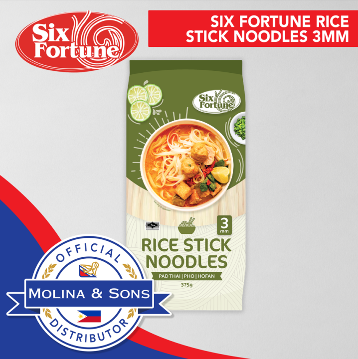 Six Fortune Rice Stick Noodles Hofan (3 mm) 375g | Lazada PH