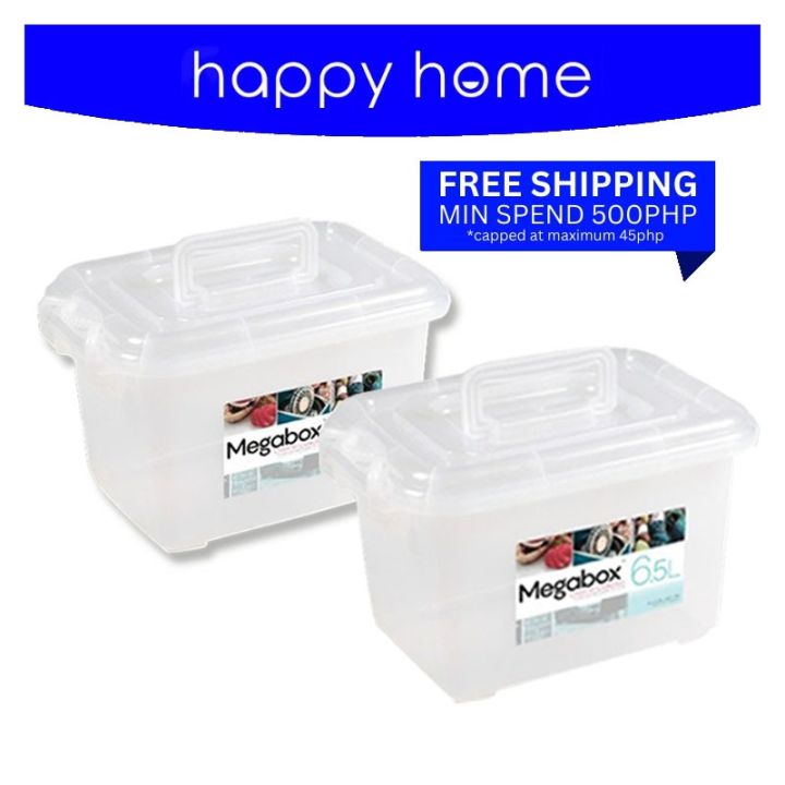MegaBox Storage 636 CARRIE MI SERIES 6.5L / 12L/18L Transparent | Lazada PH