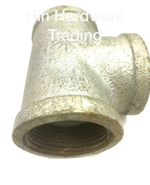 15mm ( 1/2" ) ~ 100mm (4") Galvanized Iron ( GI ) Pipe Fitting Equal Tee | Lazada