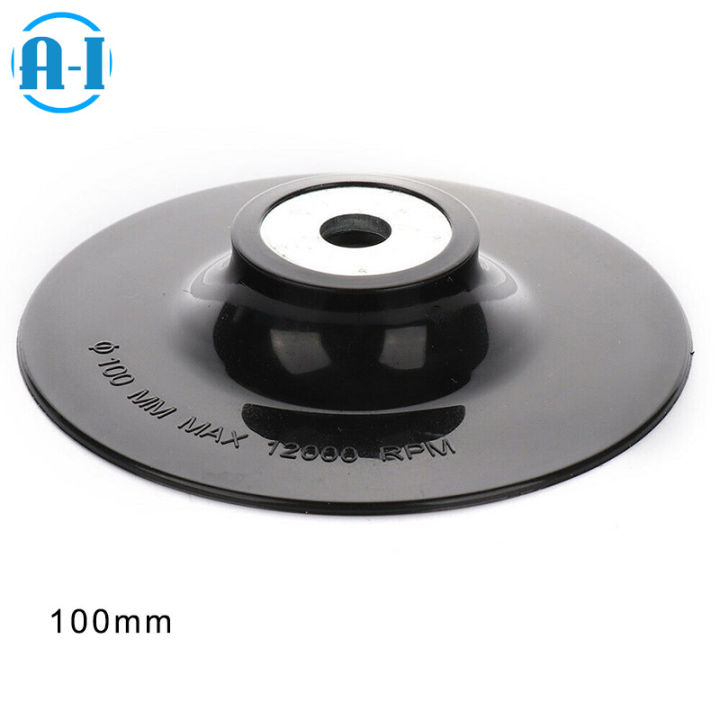 A-I Rubber Backing Disc M10 Thread Back Pad Angle Grinder Sander Tool ...