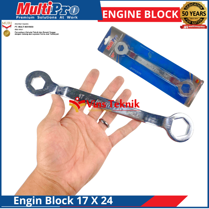 KUNCI BLOK MESIN ENGINE BLOCK WRENCH STRAGHT 10inch multipro | Lazada ...