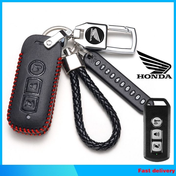 For Honda scoopy pcx 150 Motorcycle Remote Leather Key Cover | Lazada PH