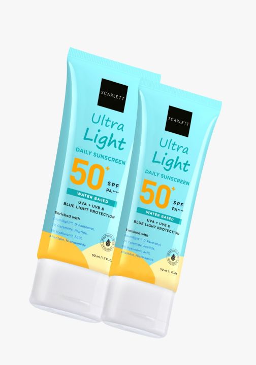 SUNSCREEN ULTRA LIGHT Daily SPF 50 PA+++ 50ML & 30ML / SUNSCREEN WAJAH ...