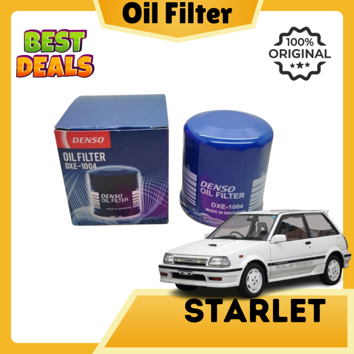 Saringan Oil Filter Oli Mobil Toyota Starlet Original Denso | Lazada ...