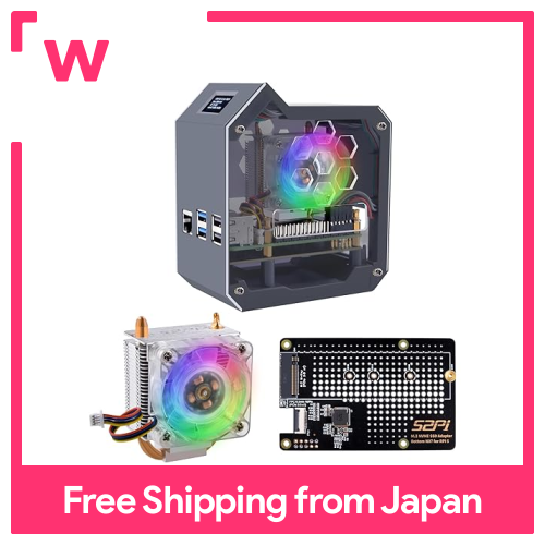 GeeekPi N07 Mini Tower NVMe NAS Kit for Raspberry Pi 5 with N07 M.2 ...