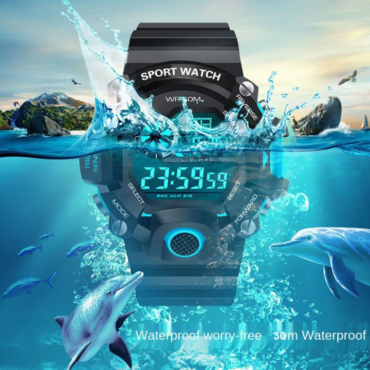 Electronic Watch Men Waterproof g shock black Men Digital Watches ...