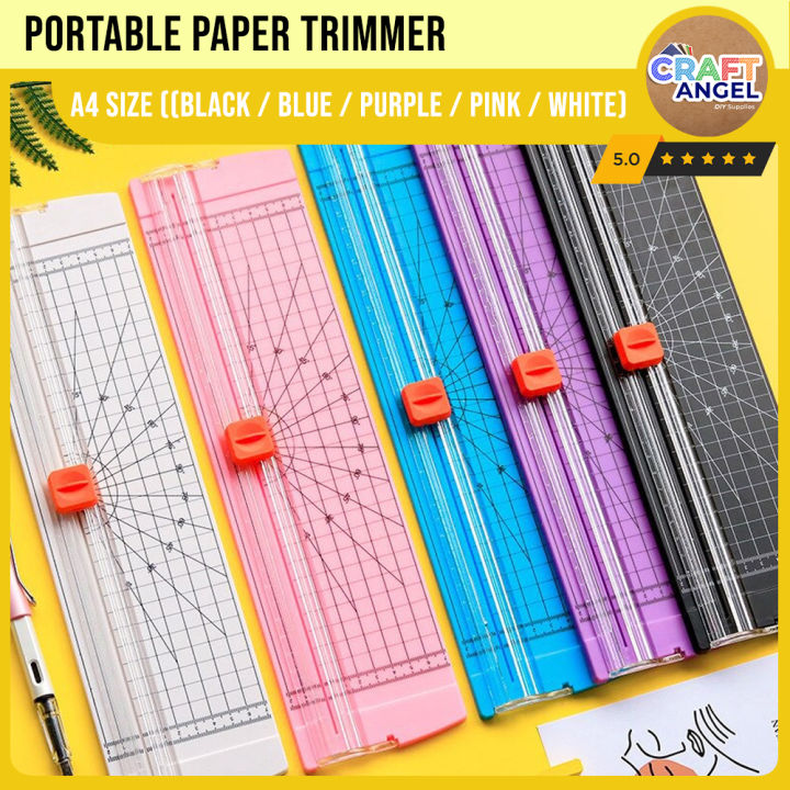 Portable Paper Trimmer Paper Cutter A4 Size Officom with 5 EXTRA BLADE ...