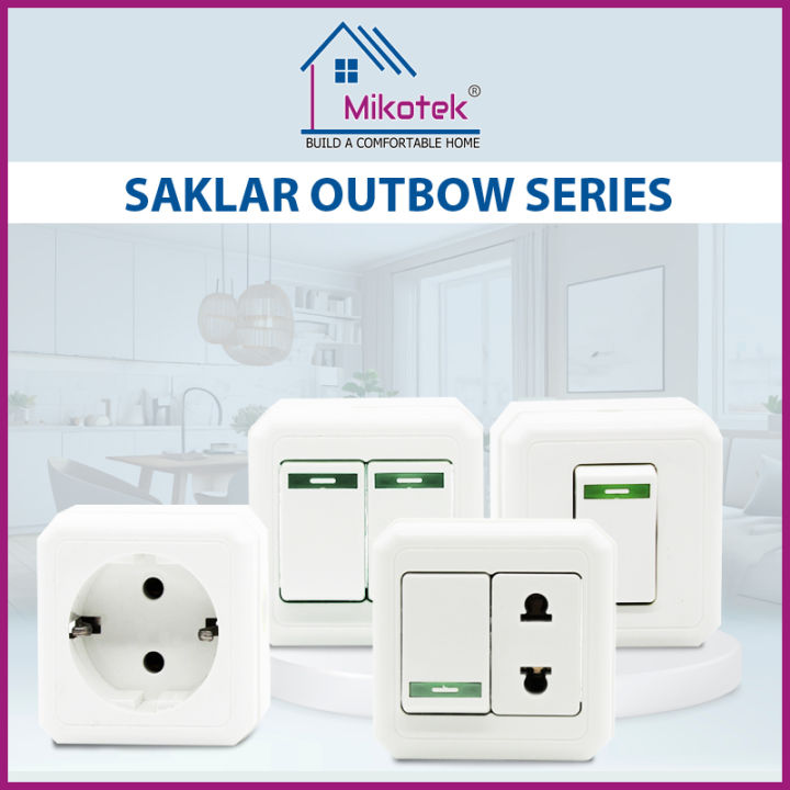 MIKOTEK Saklar OB Stop Kontak dan Saklar MT-751 OB | Lazada Indonesia