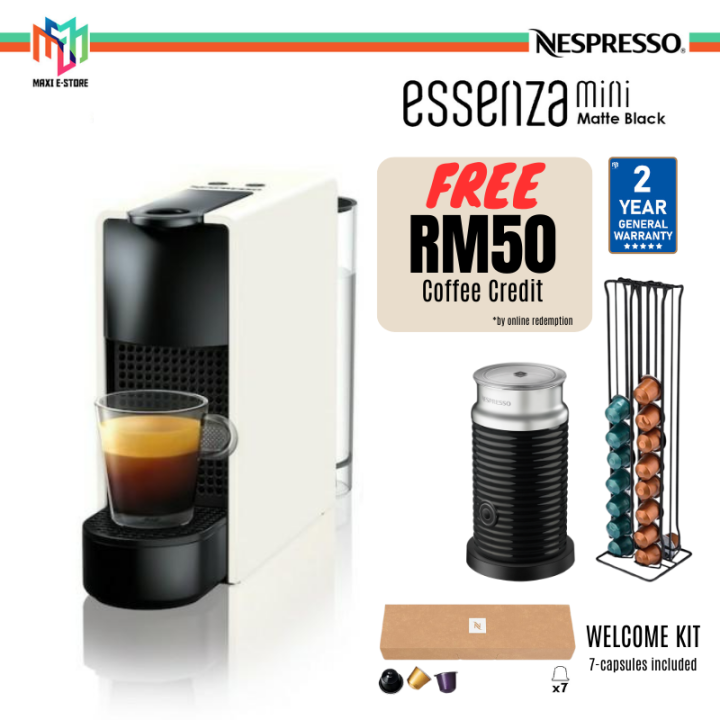 Nespresso C30-ME-WH-NE Essenza Mini Fully Automatic Capsule Espresso ...