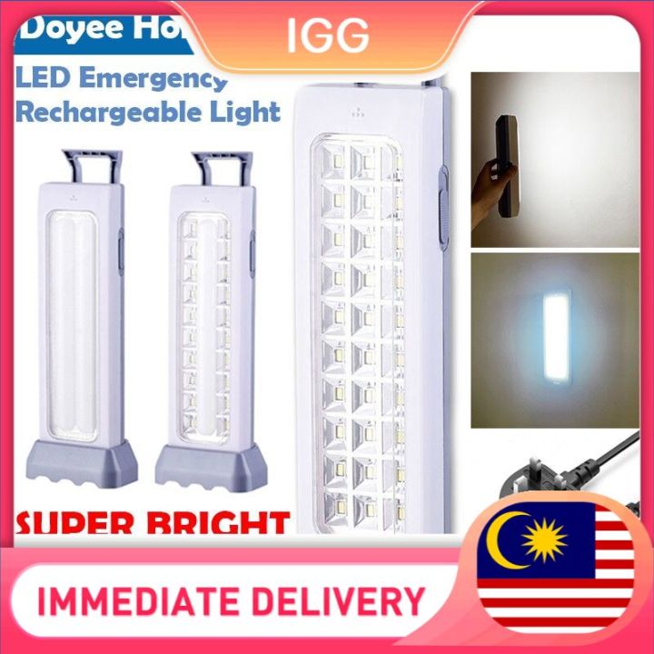 IGG- LED Multi-function Rechargeable Emergency Light Lampu LED Rumah ...