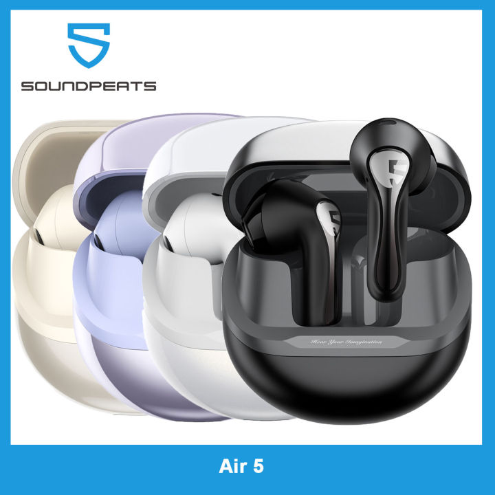 SoundPEATS Air5 Active Noise Cancelling V5.4 QCC3091 Wireless Bluetooth ...