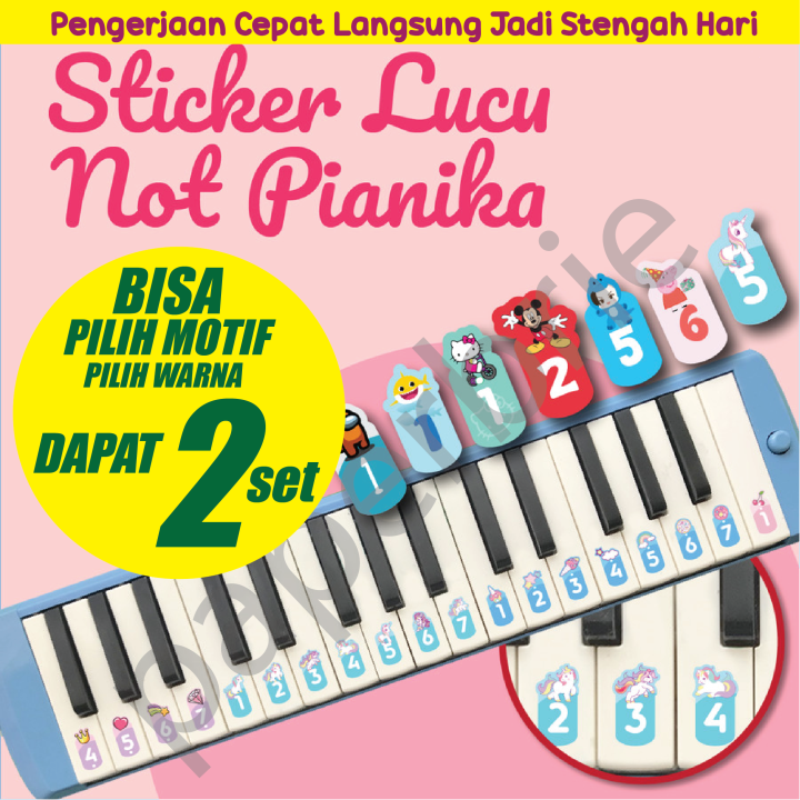 Stiker pianika sticker pianika not piano tuts pianika not pianika bisa ...