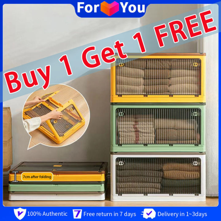 【BUY 1 TAKE 1】Extra-large size Storage box five-door open-cover Side ...