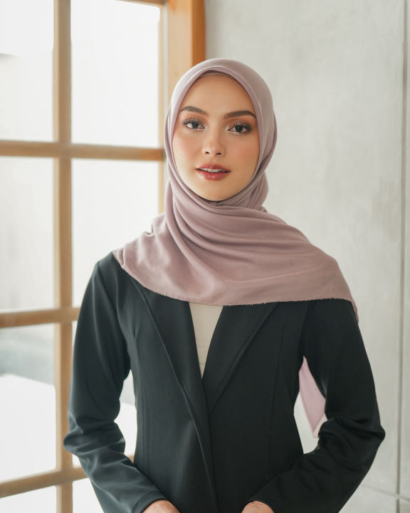 GEULIS PLAIN VOAL SCARVES BASIC COLOR (9 warna) HIJAB SEGI EMPAT ...