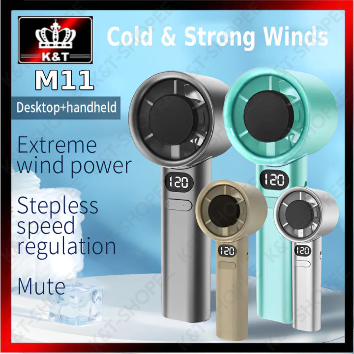 M11 Portable Infinite Turbo Variable Speed HandheldDesktop Fan ...