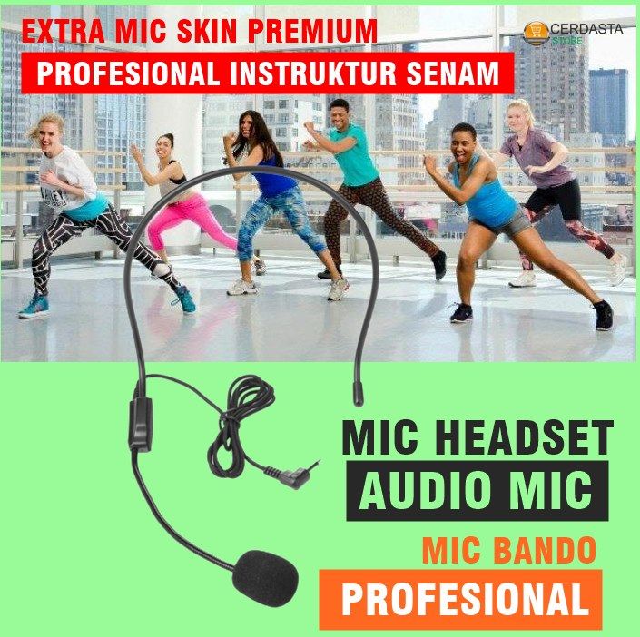 COD Mic Instruktur senam Microphone headset mik bando | Lazada Indonesia