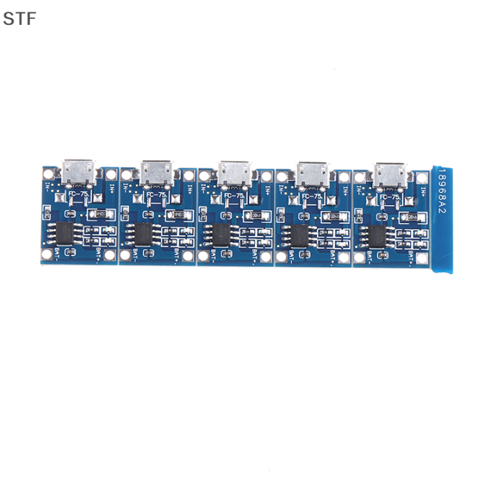 STF 5 PCS 5V 1A TYPE-C Micro USB 18650 TC4056A Lithium Battery Charging ...