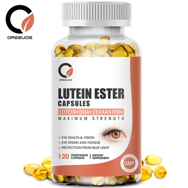 Lutein Ester Capsules 50 Mg Rich In Lutein and Zeaxanthin Supports Healthy Vision Relieves Eye ...