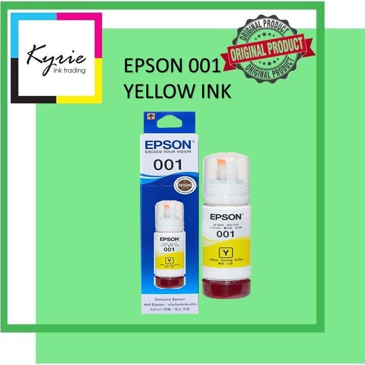 Epson 001 Yellow Original Ink Bottle | Lazada PH