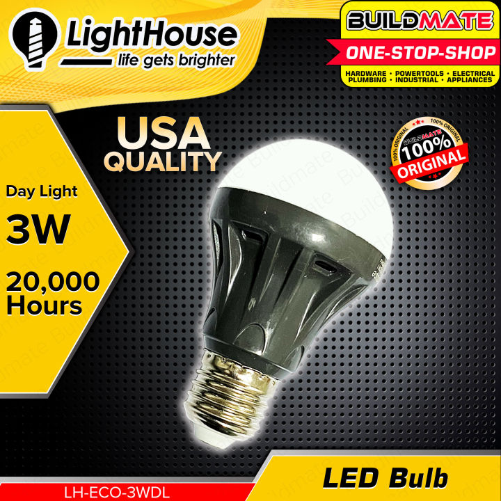 LIGHTHOUSE by POWERHOUSE LED Light Bulb E27 DAYLIGHT ECONOMY 3W ...