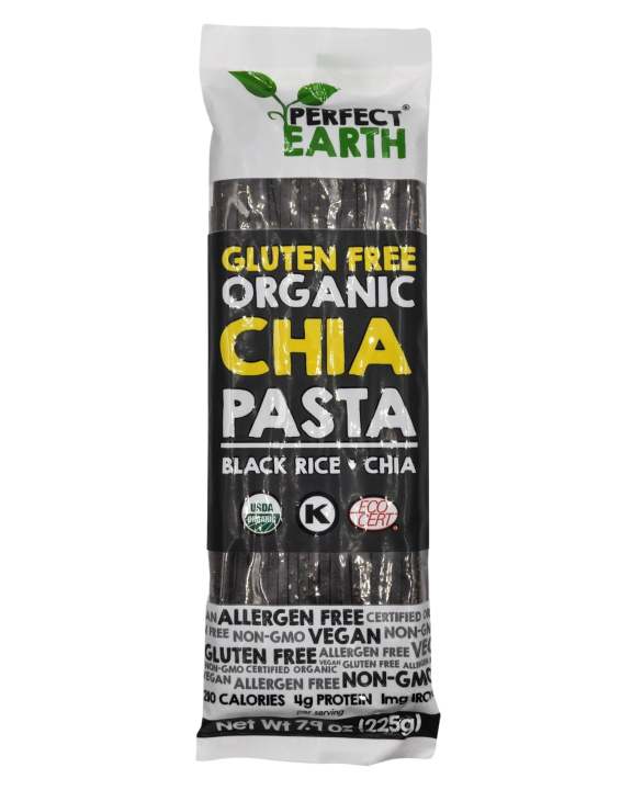 Perfect Earth Gluten Free Organic Chia Pasta - Black Rice & Chia (225g ...