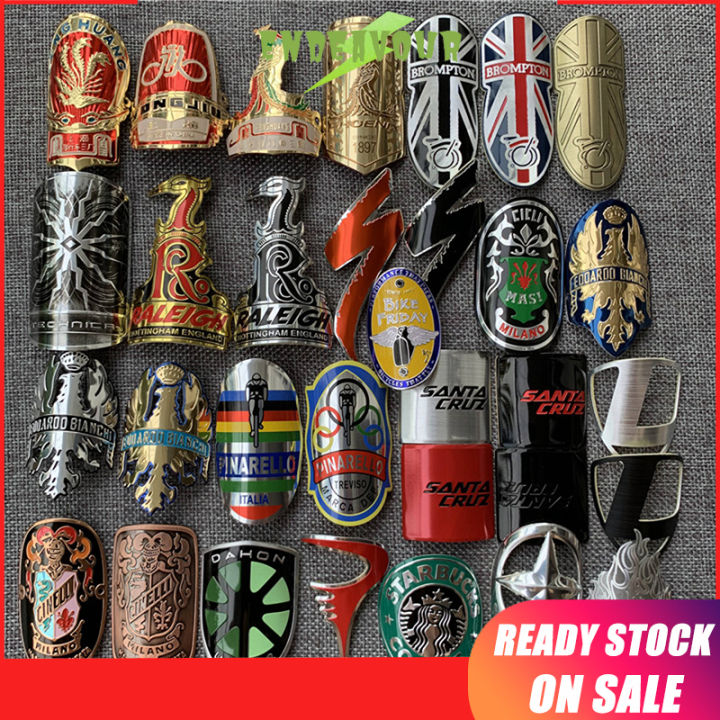 Bicycle Metal Head Badge Decal Head Post Stem Sticker For Brompton ...
